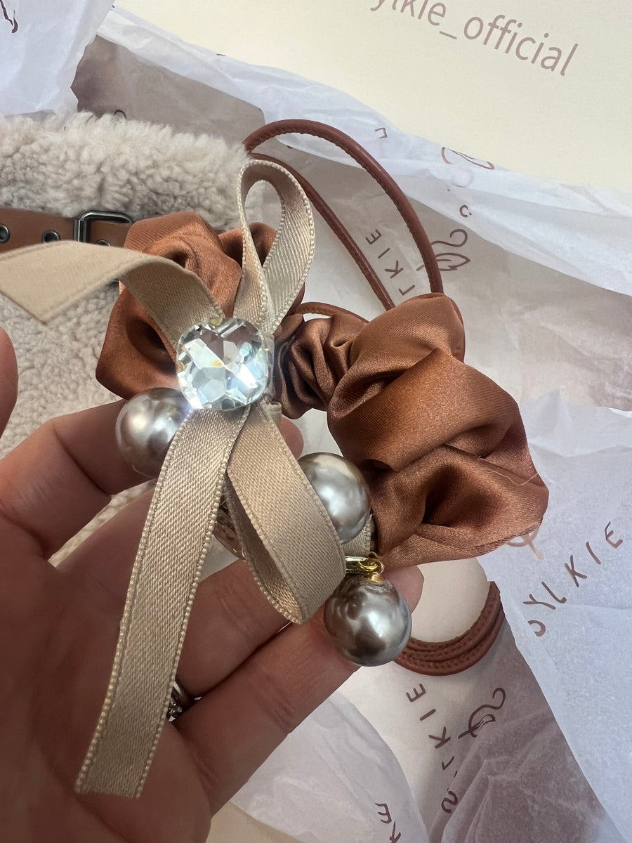 Silk and crystal hair bobble – Sylkie